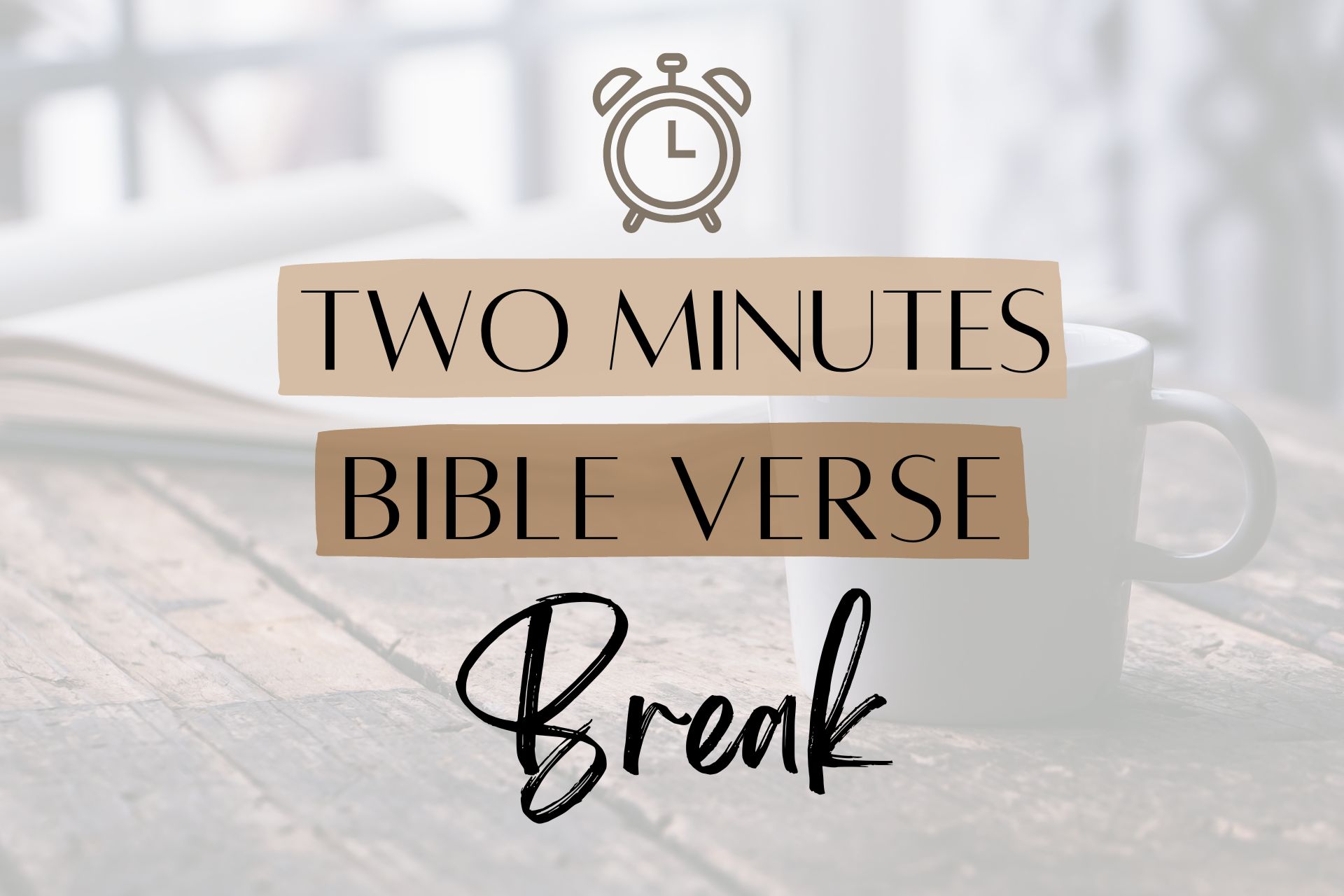 2 Minute Bible Break | Him Who Loves | Run the race that matters